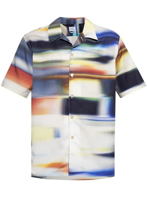 Paul Smith Printed Cotton Blend Shirt