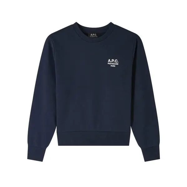A.p.c. Boxy Rue Madame Gots Sweatshirt - Dark Navy/ecru