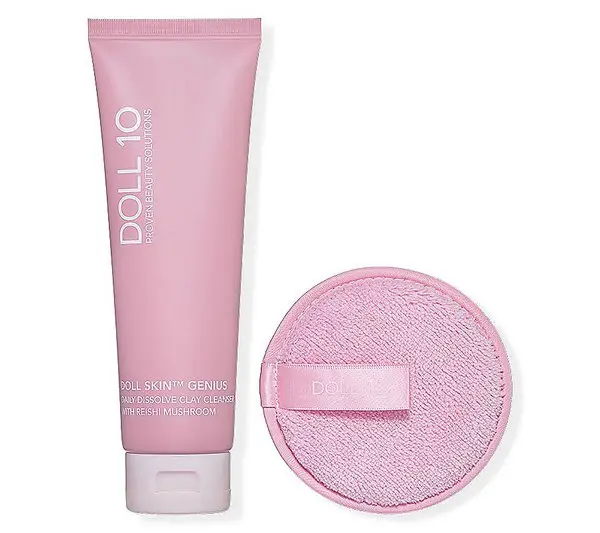 DOLL 10 Daily Dissolve Enzyme Clay Cleanser W/ Cleansing Pad