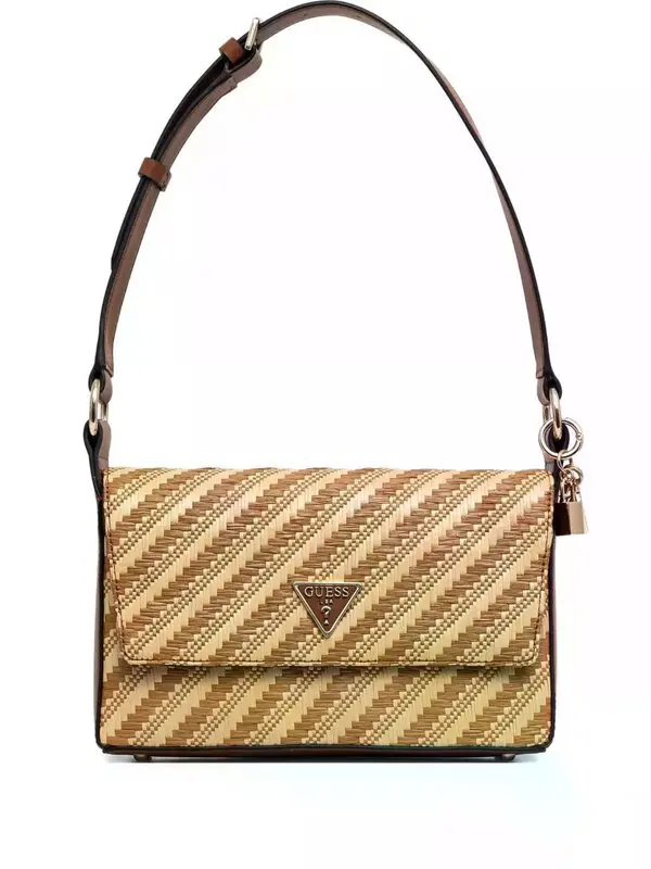 Guess Striped Shoulder Bag