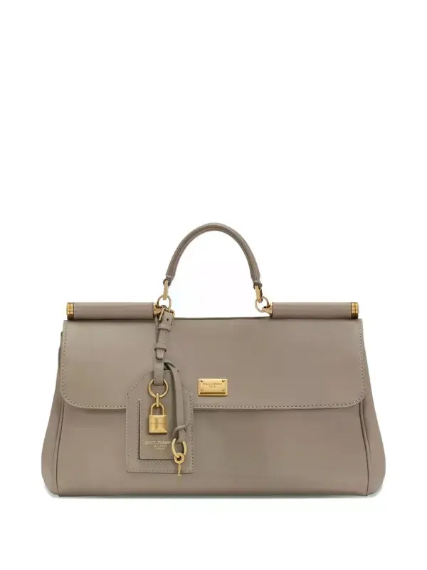 Dolce & Gabbana My Sicily Lock-charm Leather Tote Bag