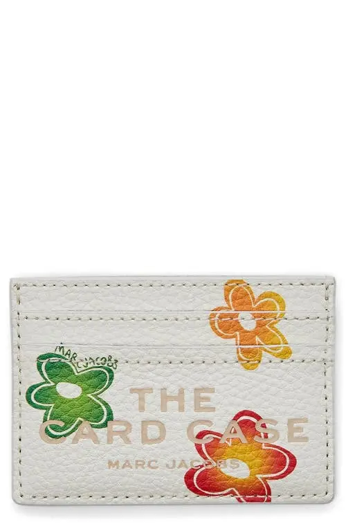 Marc Jacobs The Wild Daisy Leather Card Case - White Multi