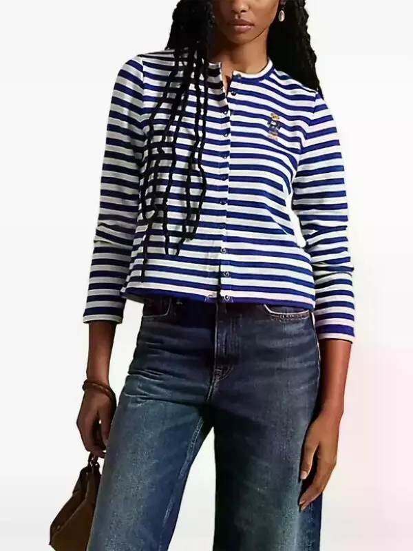 Ralph Lauren Striped Button-up Cardigan