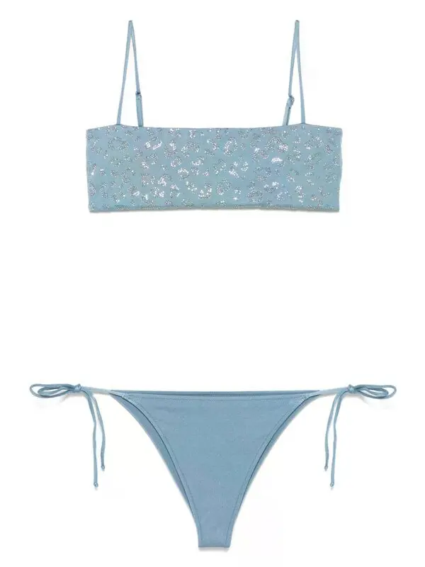 MC2 SAINT BARTH Rhinestone-embellished Bikini Set