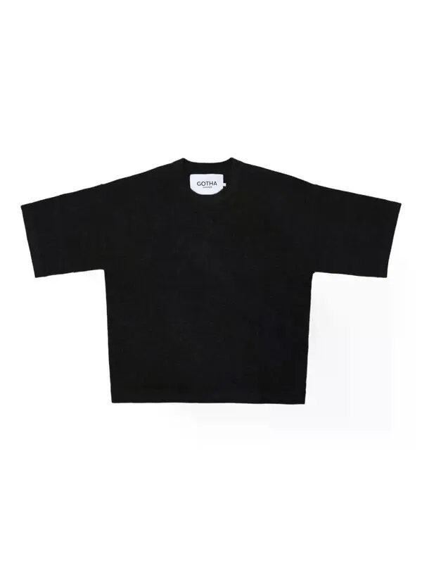 GOTHA Cashmere Polo Shirt - Black