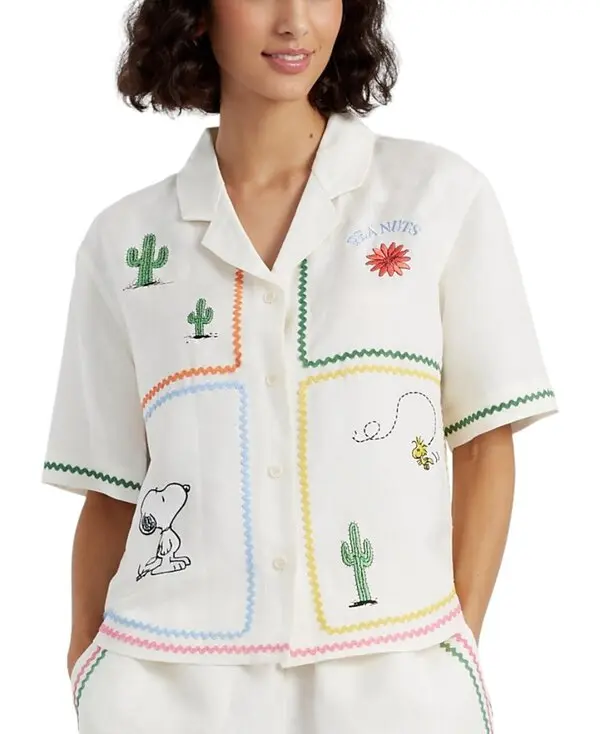 Chinti & Parker Linen-cotton Vacation Shirt - Cream