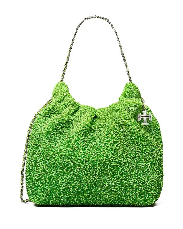 Tory Burch Fleming Embellished Mini Hobo Bag - Sugared Apple