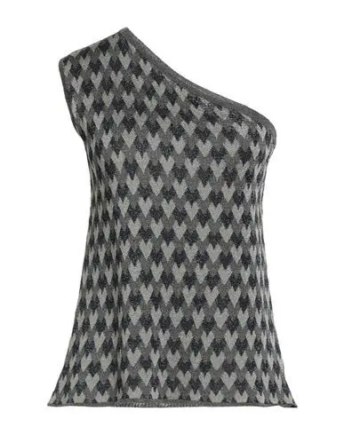 SIYU Jacquard Knit One-shoulder Top