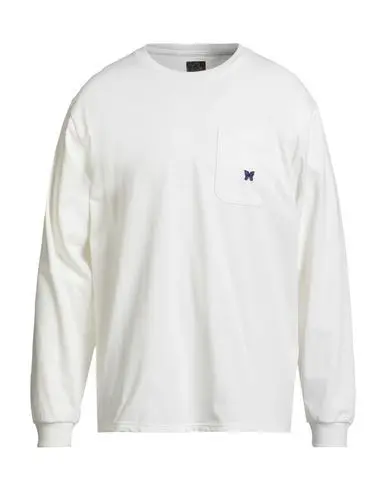 Needles T-shirt Size Polyester, Rayon - White