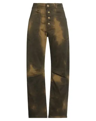 High Bootcut Cotton-blend Trousers