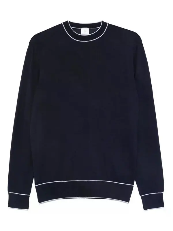 Eleventy Contrasting Trim Top