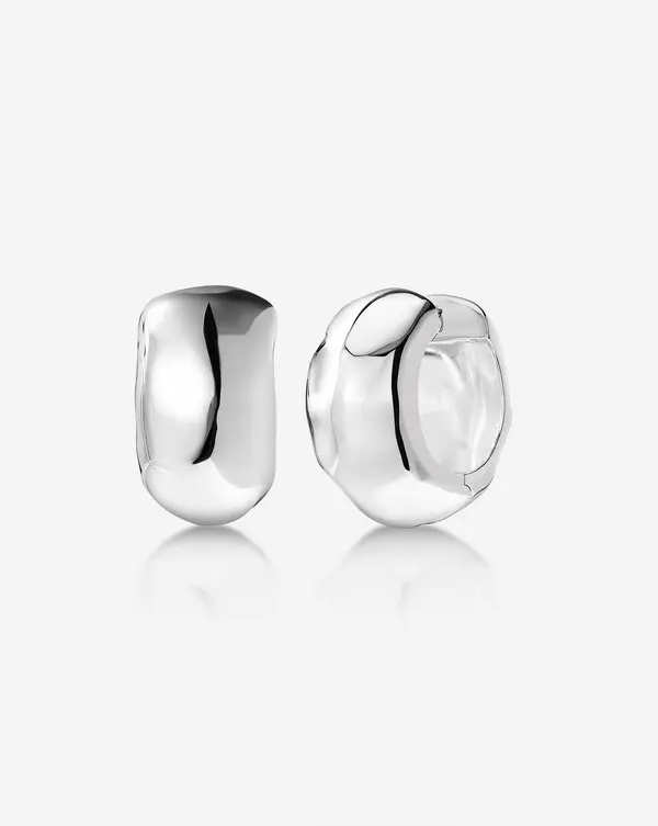 Ring Concierge Hammered Hoop Earrings