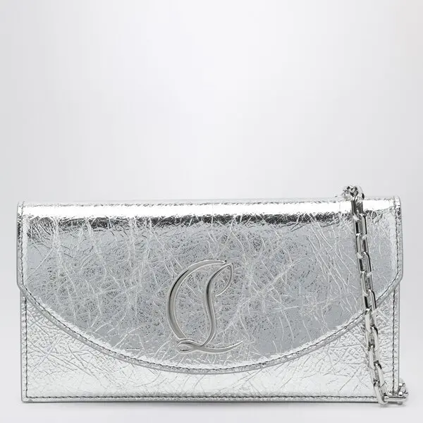 CHRISTIAN LOUBOUTIN Loubi54 Laminated Leather Clutch - Metal