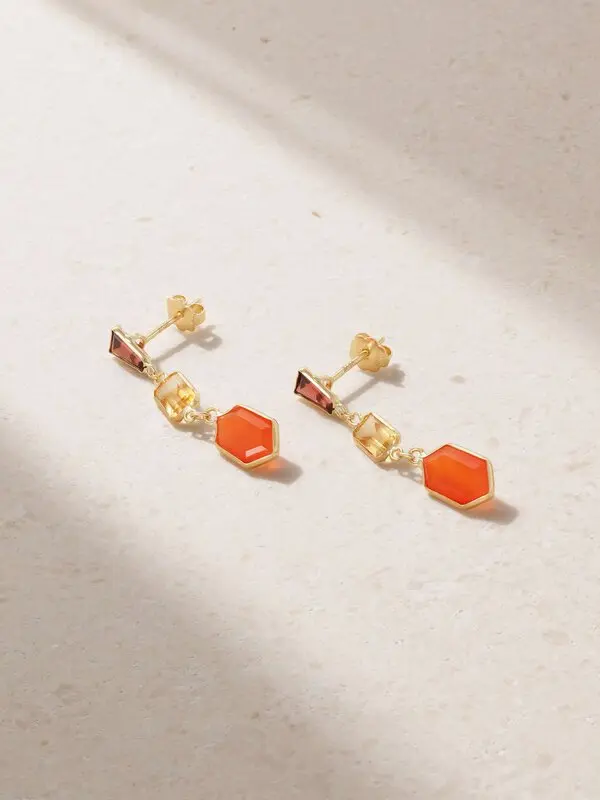 Jia Jia Chakra Multi-stone Drop Earrings