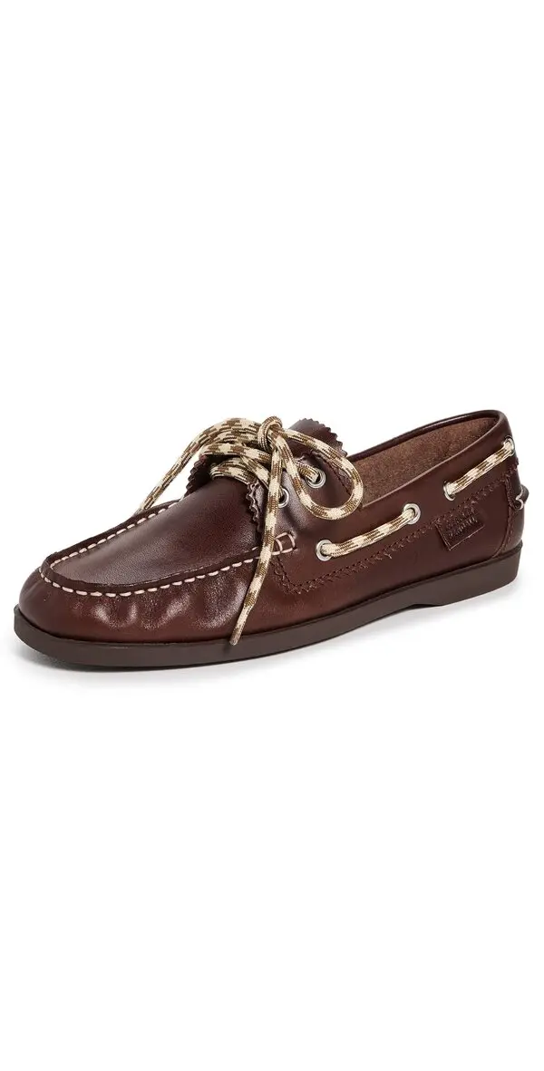 LOEFFLER RANDALL Franco Boat Shoe - Espresso/brown/butter