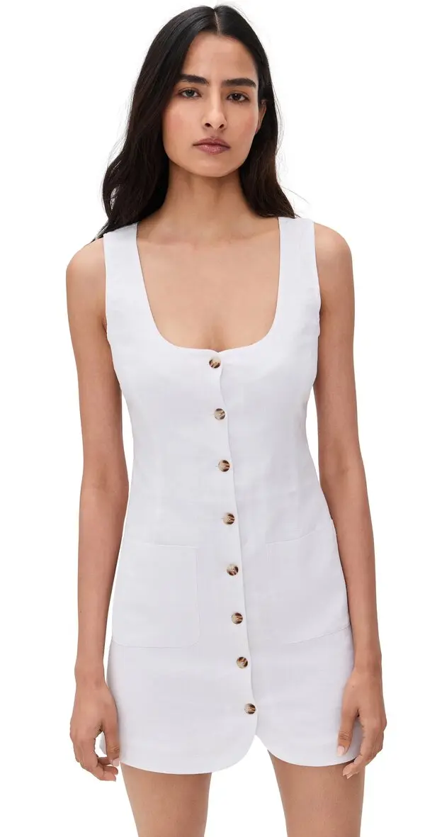 LE JEAN Linen Cassidy Mini Dress