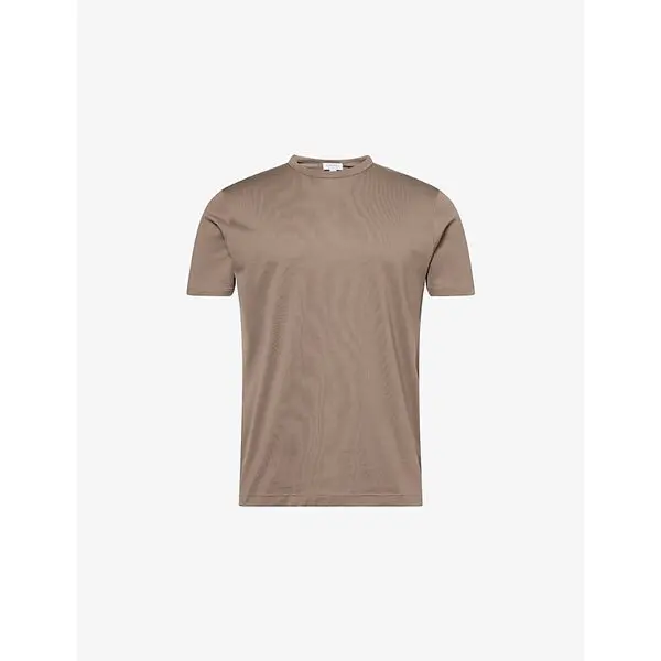 Sunspel Classic Crewneck Cotton T-shirt - Walnut