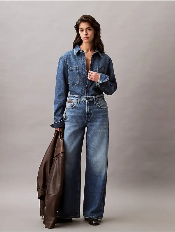 Calvin Klein Wide Leg Selvedge Jeans