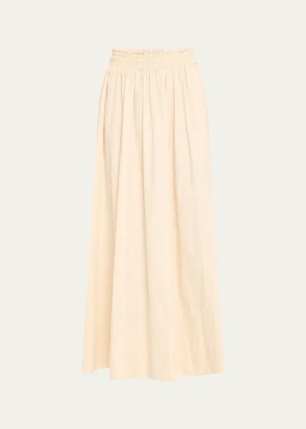 Lafayette 148 New York Ruched A-line Maxi Skirt