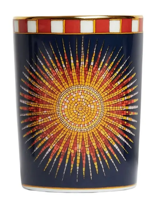 La DoubleJ Decorative Cup - Sunrays Midnight Blue