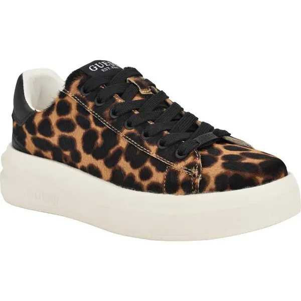 Guess Elbinah Calf Hair Platform Sneakers