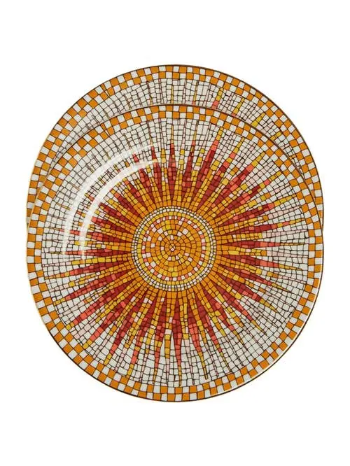 La DoubleJ Dessert Plates Set Of 2 - Sunrays Multicolor