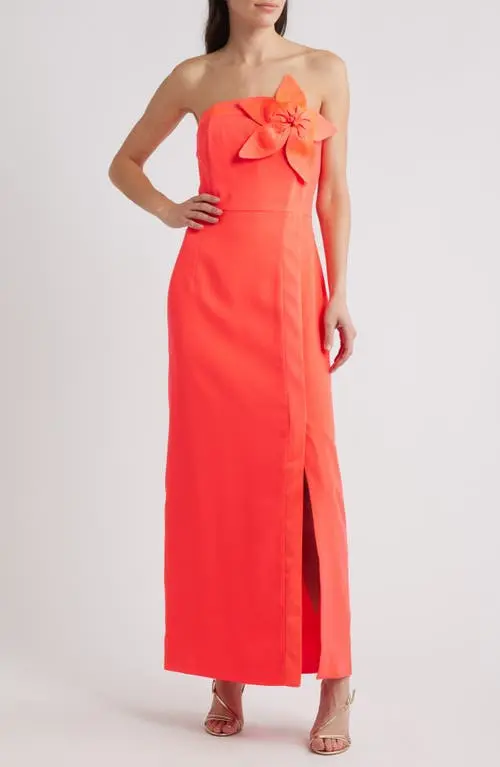 LILLY PULITZER® Anasophia Rosette Strapless Maxi Dress