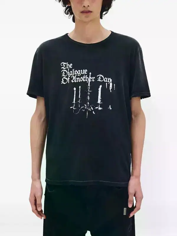 Ann Demeulemeester Chandelier-Print T-Shirt - Black | Editorialist