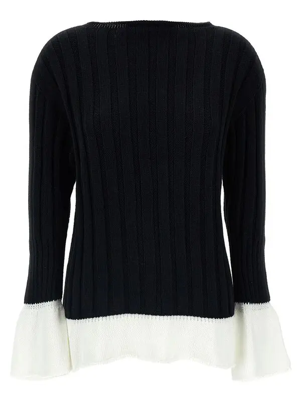 Issey Miyake Behind The Scenes Ribbed Cotton Sweater - Multicolor