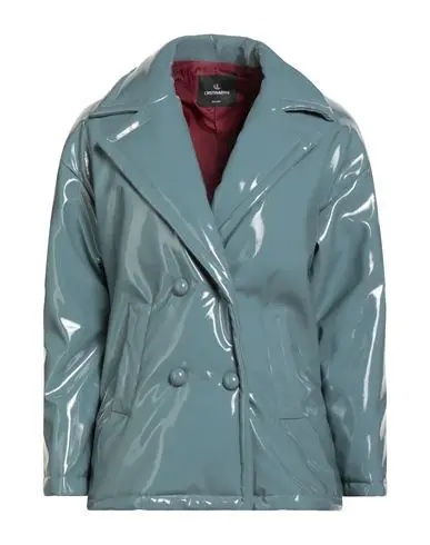 CRISTINAEFFE Coated Double-breasted Jacket - Blue
