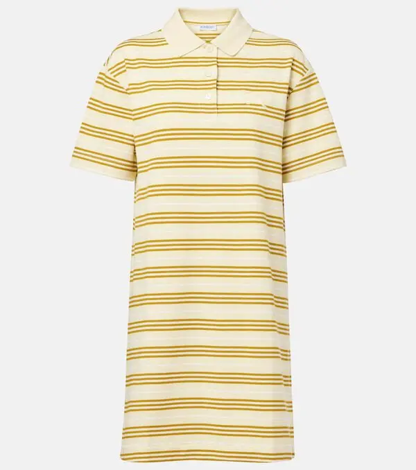 Burberry Icon Stripe Cotton Piquet Minidress