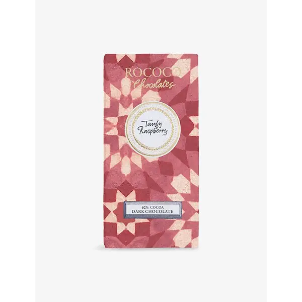 ROCOCO Tangy Raspberry 62% Cocoa Dark Chocolate Bar 70g