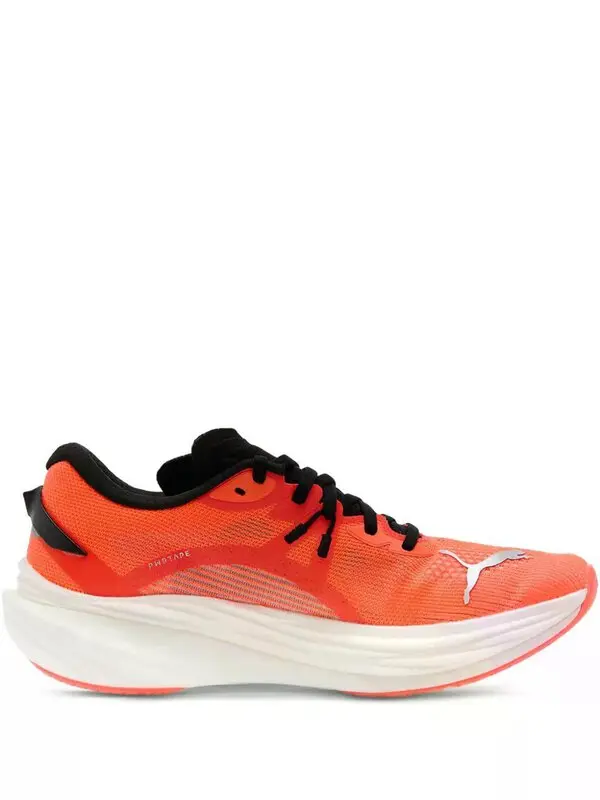 PUMA Mesh-panelled Sneakers - Orange