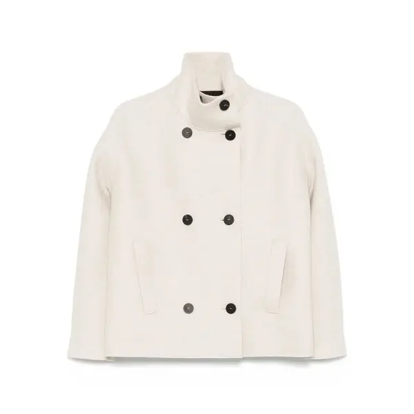Harris Wharf London Double-breasted Jacket - Beige