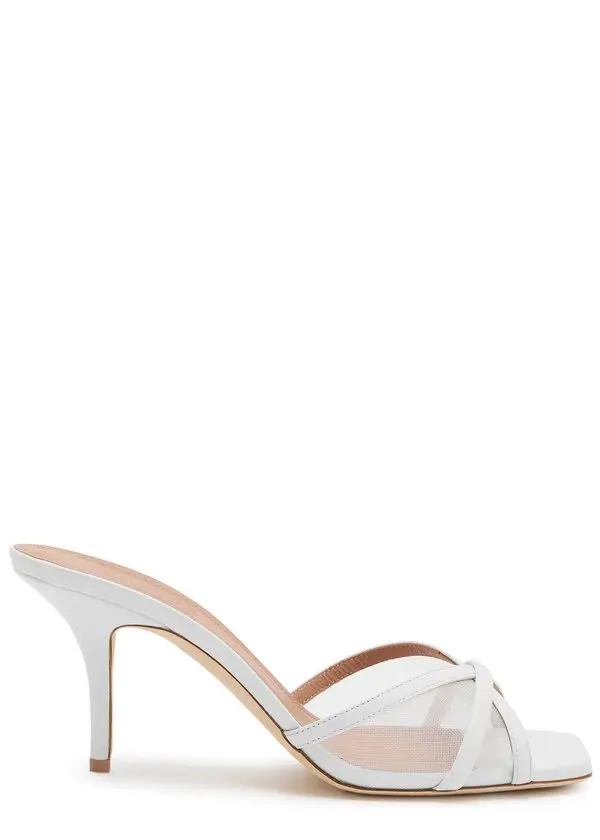 MALONE SOULIERS Perla 70 Mesh And Leather Sandals
