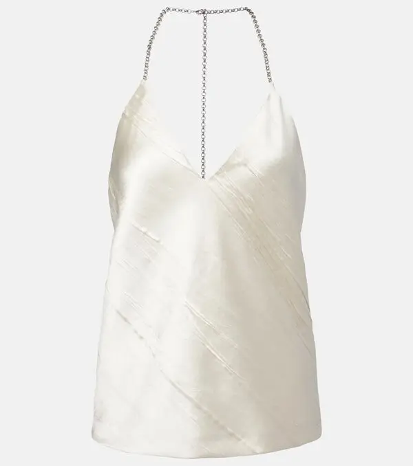 Sportmax Fatuo Chain-detail Satin Camisole