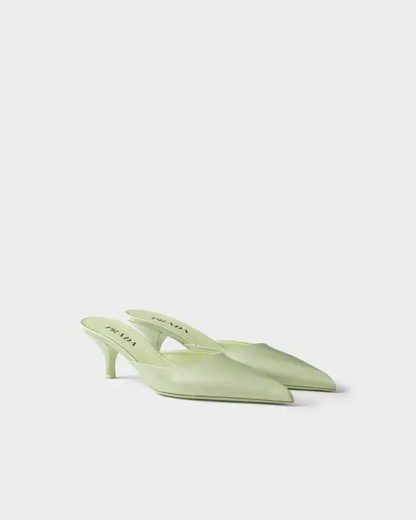 Prada Satin Mules - Dew