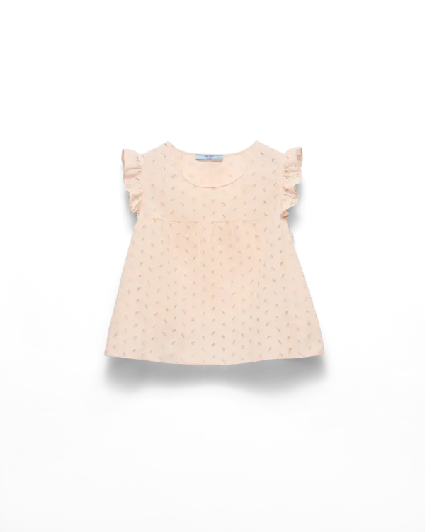 Prada Eyelet Lace Top