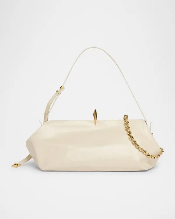 Benedetta Bruzziches Sophia Smooth Leather Shoulder Bag - Phantom