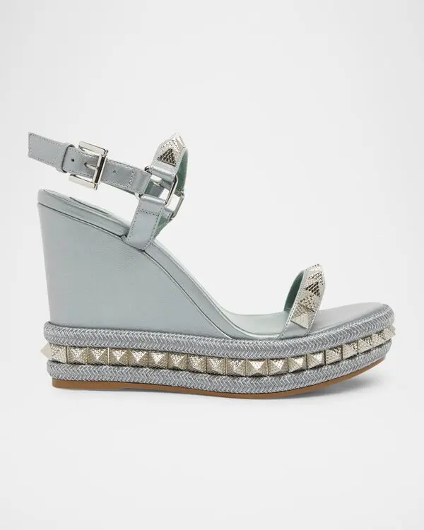 CHRISTIAN LOUBOUTIN Pyraclou Wedge Sandals