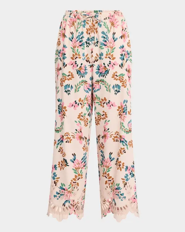 Figue Lizzy Straight-leg Cropped Pants