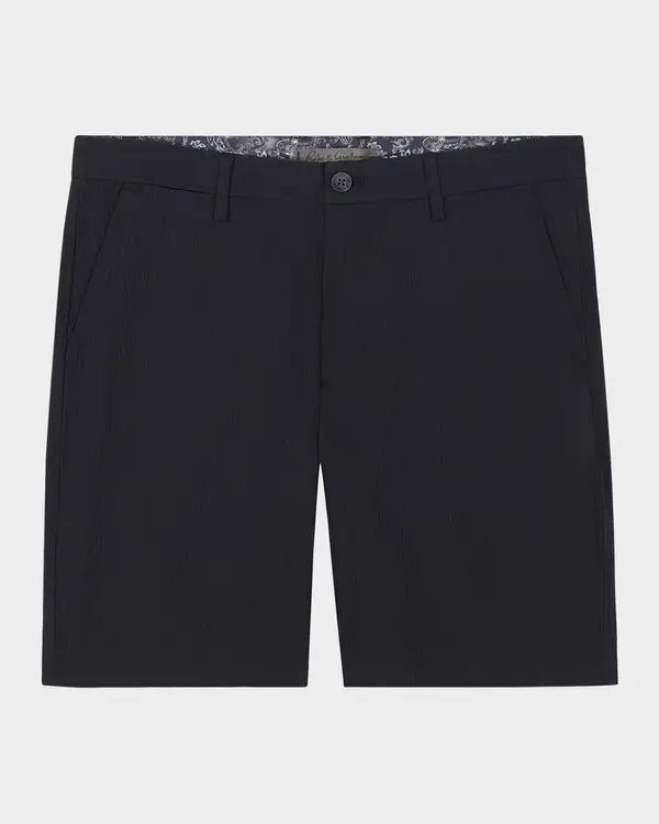 Robert Graham Thresher Seersucker Shorts - Black