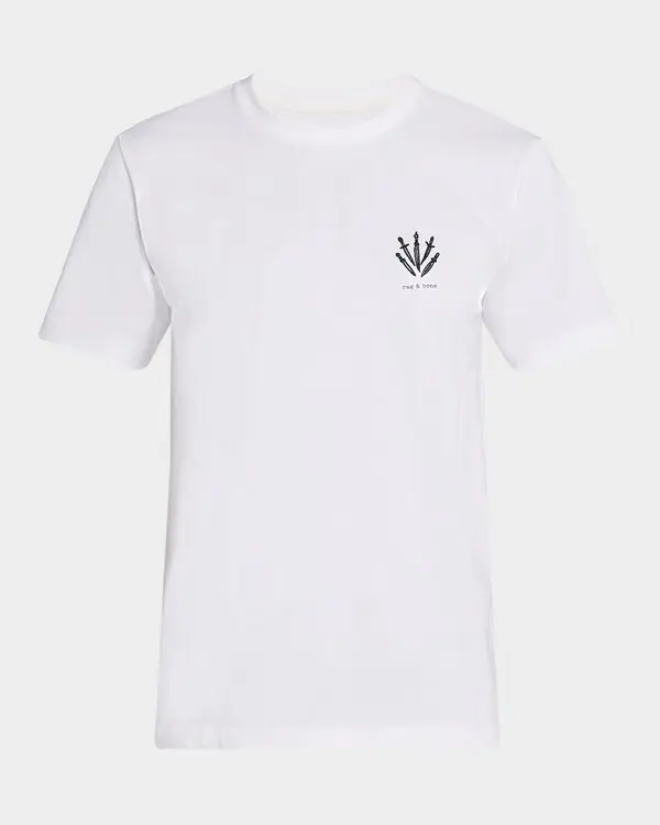 Rag & Bone Dagger Logo T-shirt - White