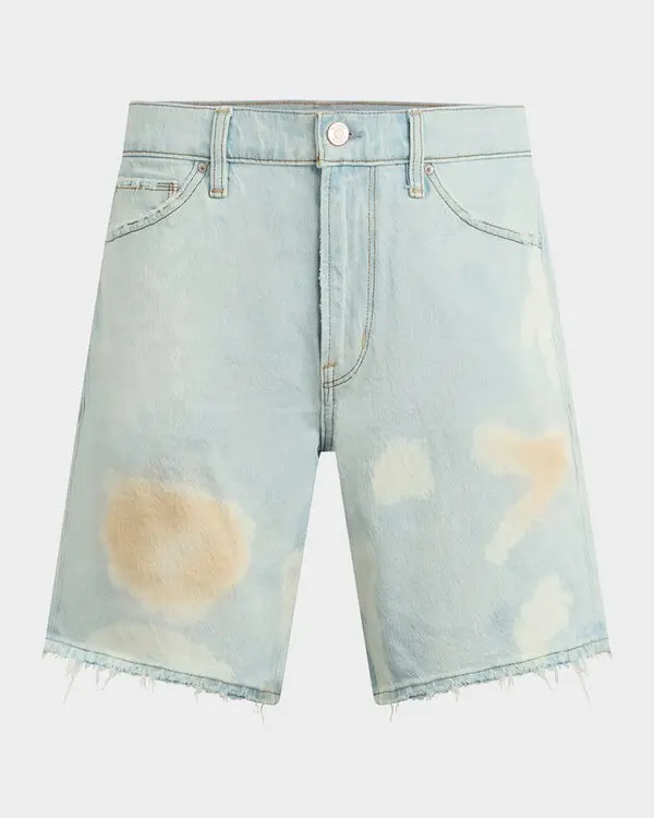 Hudson Jeans Clint Splattered Denim Shorts