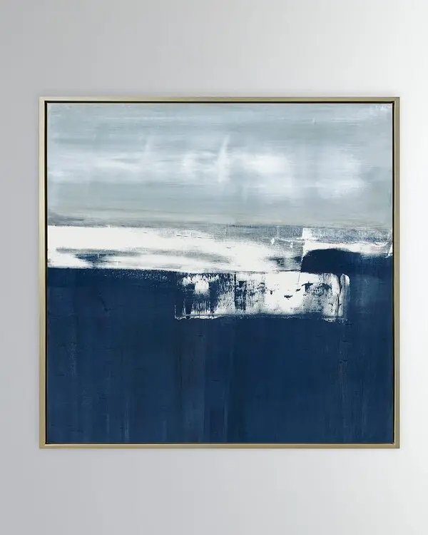 BENSON-COBB STUDIOS Coastal Landscape" Framed Giclee On Canvas Carol Benson-cobb, 49.5" Square