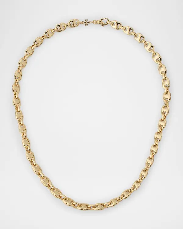 Tory Burch Delicate Gemini Necklace - Light Brass