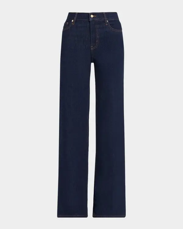 FRAME Le Slim Palazzo Long Jeans - Rinse