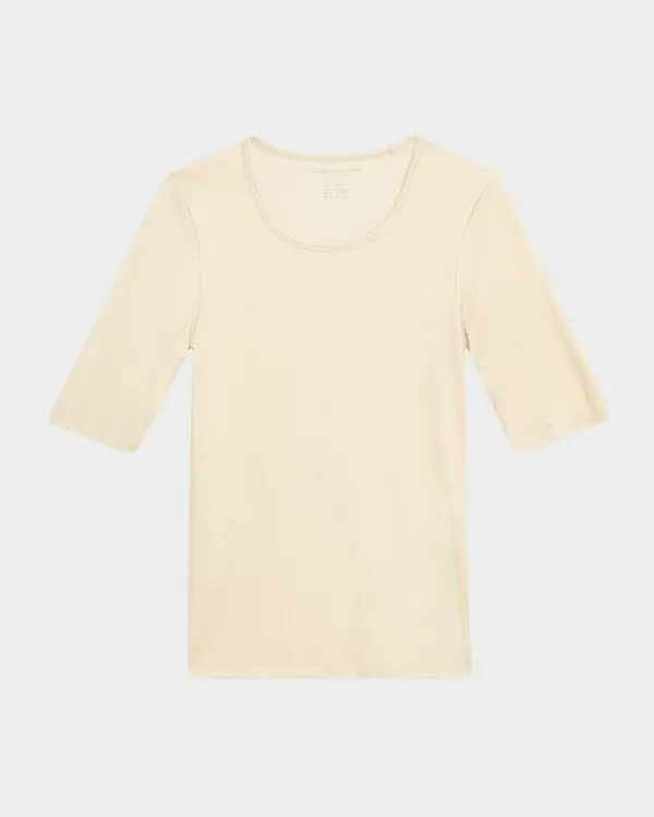 Majestic Filatures Metallic Ribbed Top - Grege