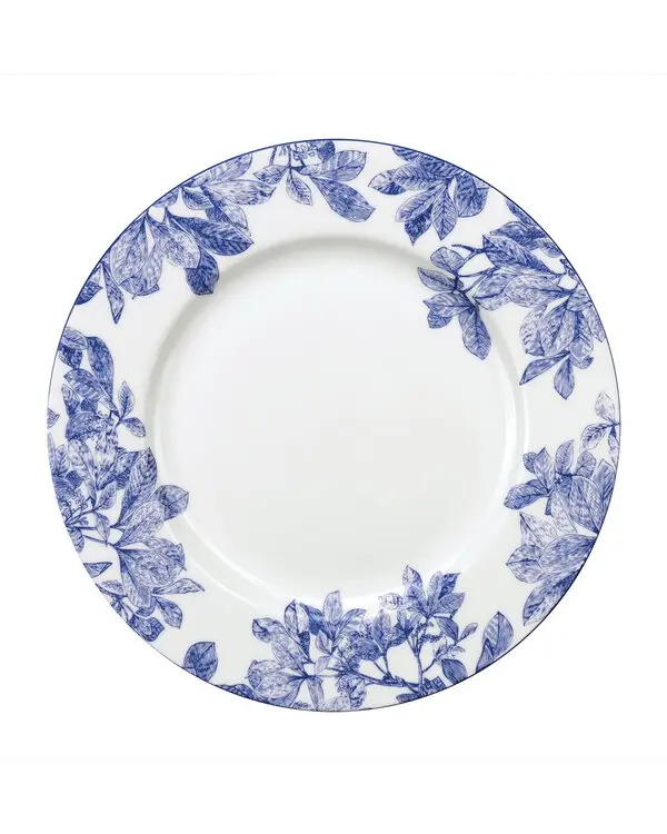 CASKATA Arbor Blue Rimmed Dinner Plates, Set Of 4 - One-color
