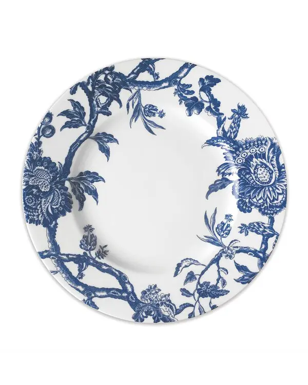 CASKATA Arcadia Blue Rimmed Dinner Plates, Set Of 4